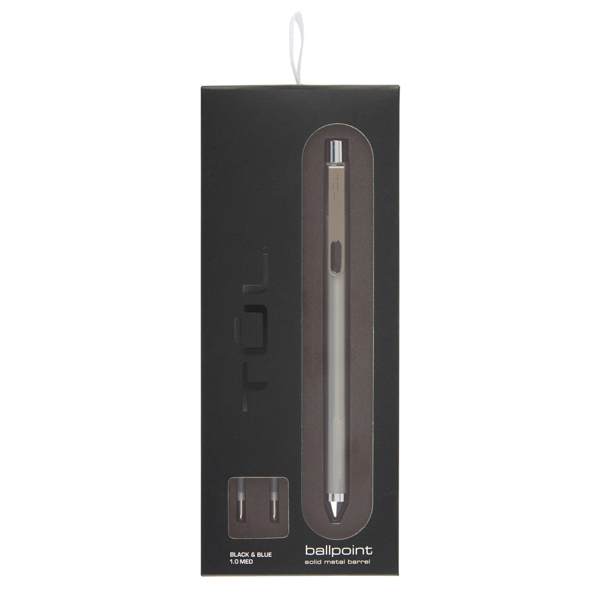 TUL® Fine Writing Solid Metal Barrel Ballpoint Pen With 2 Refills ...