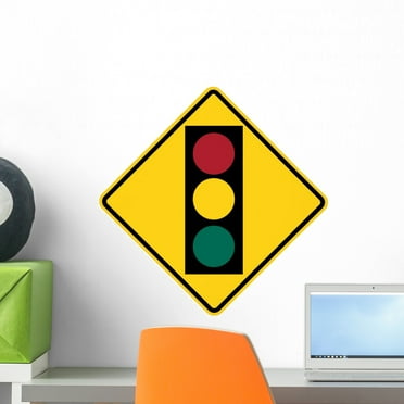 Green Traffic Light Hanging Wall Decal by Wallmonkeys Peel and Stick ...