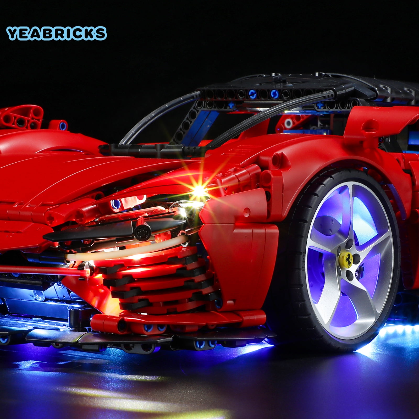 Buy YEABRICKS Led Light Kit for Legos 42143 Technic Ferrari Daytona SP3 ...