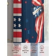 Anniversary USA Flag Sheer Curtains for Living Room Bedroom American ...