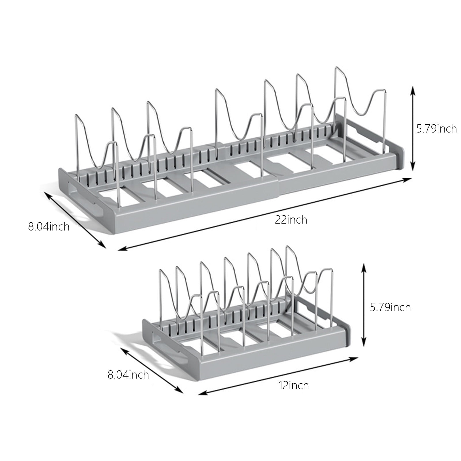 Click here for Clearance! Rewenti Pot Rack Organizer Expandable P... prices