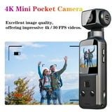 MARVUE 4K Body Camera with External Microphone, 270° Rotatable Mini ...