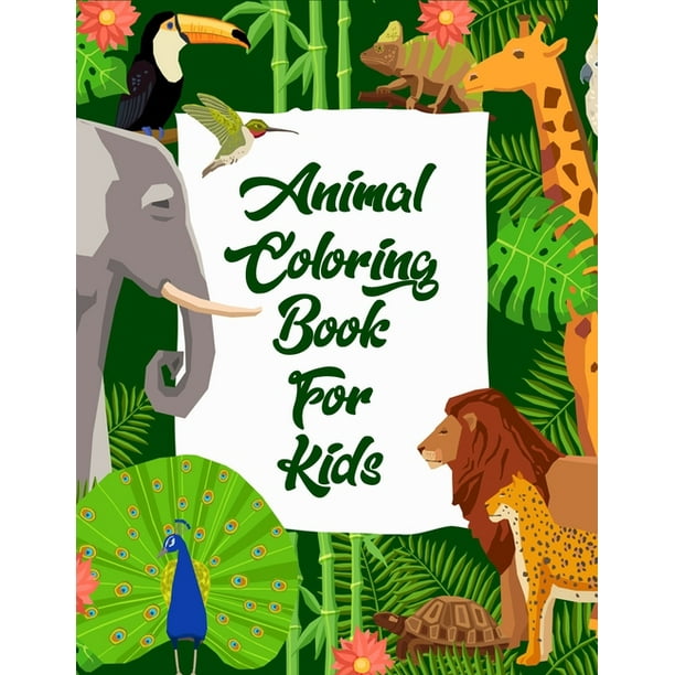 animal coloring book for kids : Awesome 100+ Coloring Animals, Birds ...