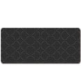 Black Geometric Pattern Desk Mat, Minimalist Gaming Mouse Pad - Walmart.com