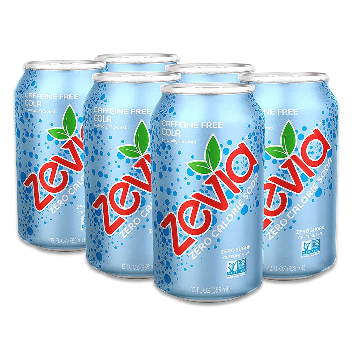 Buy Zevia Zero Calorie Soda Caffeine Free Cola -- 6 Cans Online at ...