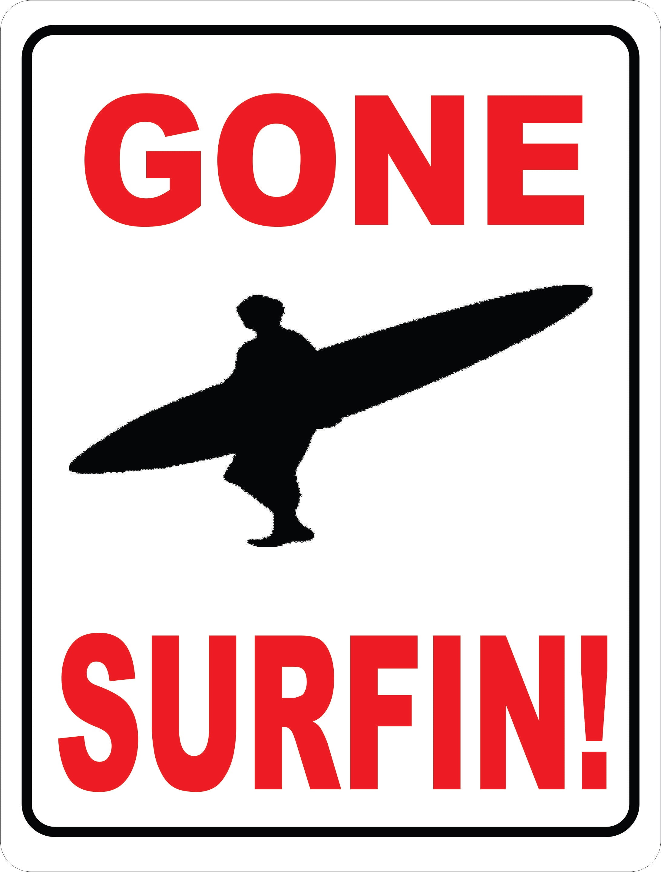 Gone Surfin Sign - Walmart.com