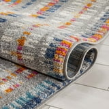 Well Woven Merle Light Blue Multicolor Area Rug 7'10" x 9'10" Geometric ...