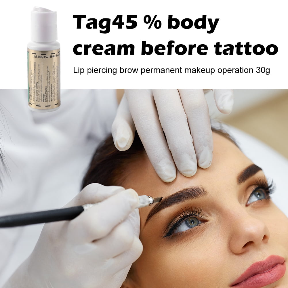 Tattoo Numb Cream Maquillaje permanente Pasta anestésica para piercing ...