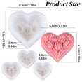 Heart Shape Multi Heads Tulips Silicones Easy To And Demould For Soap ...