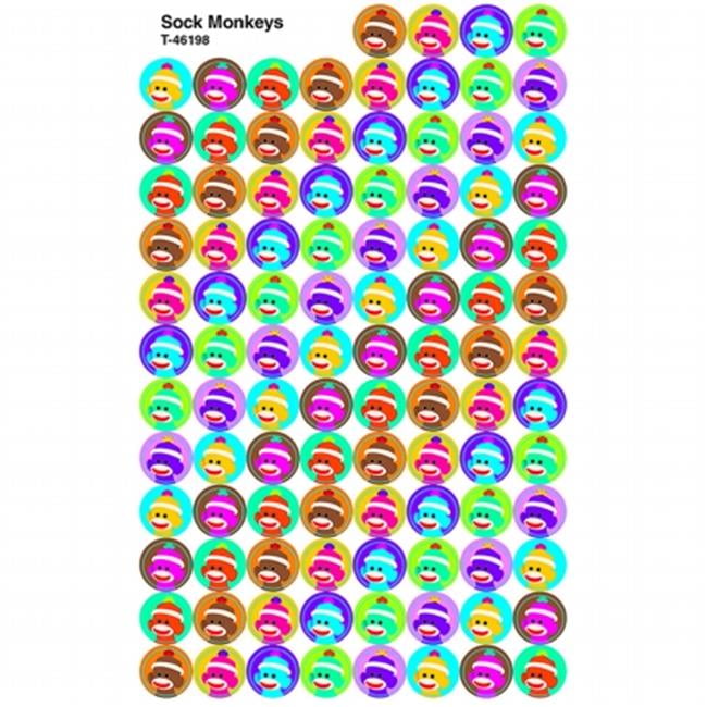 Sock Monkeys Superspots Stickers - Walmart.com