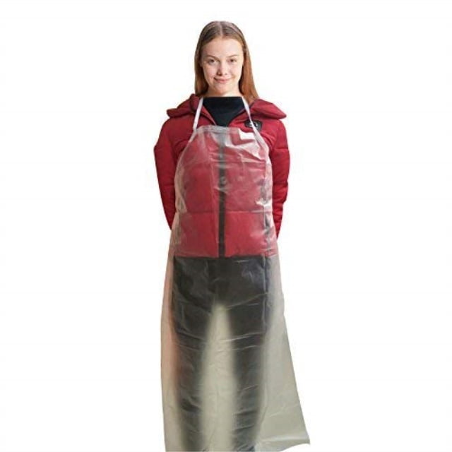 Ansatsy Heavy Duty Pvc Apron Vinyl Waterproof Apron For Man And Women 47x27 For Kitchen