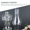 RENACLIPY Clear Glass Lampshade Vintage Oil Lamp Chimney Candle Shaped ...