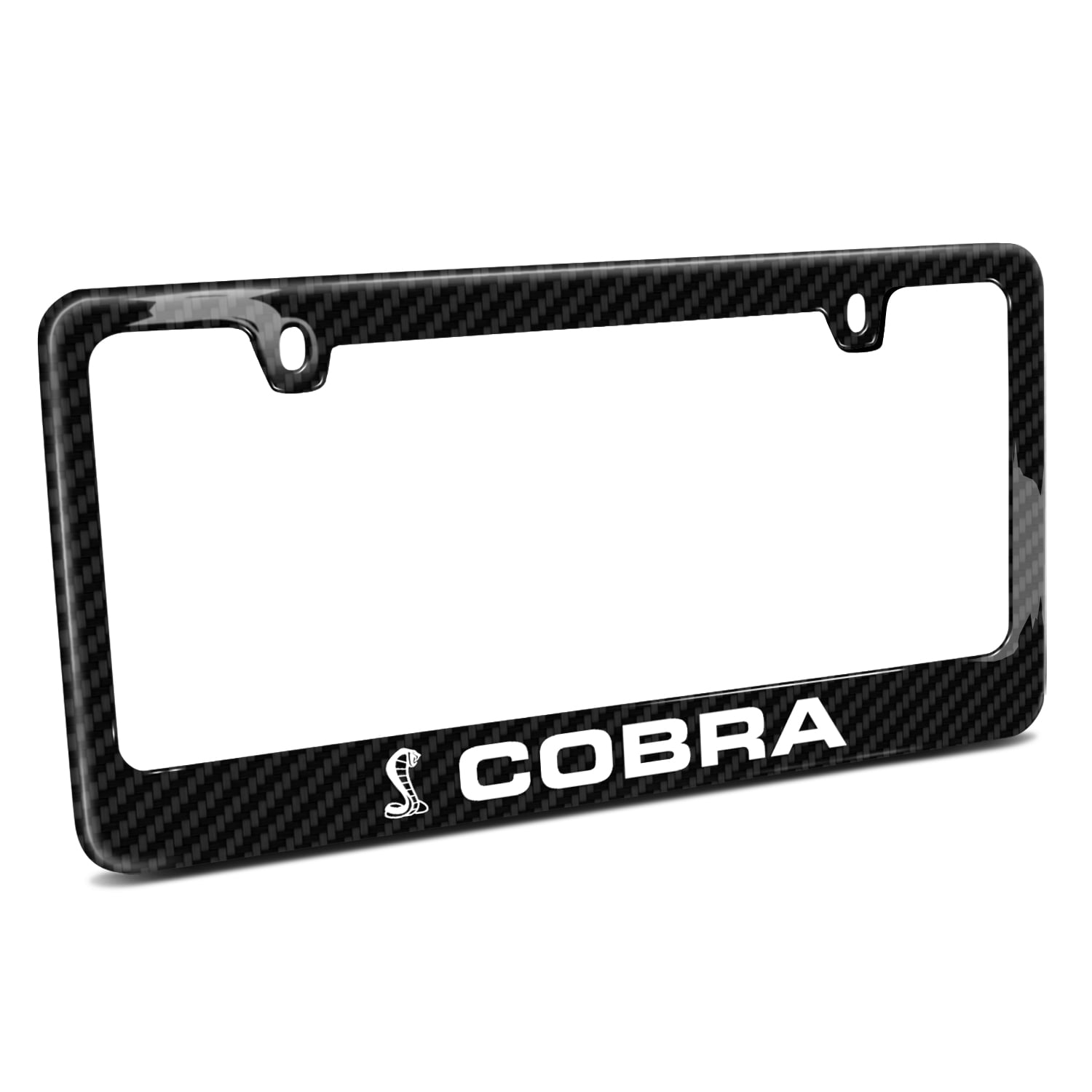 Ford Mustang Cobra Black Real Carbon Fiber License Plate Frame ...