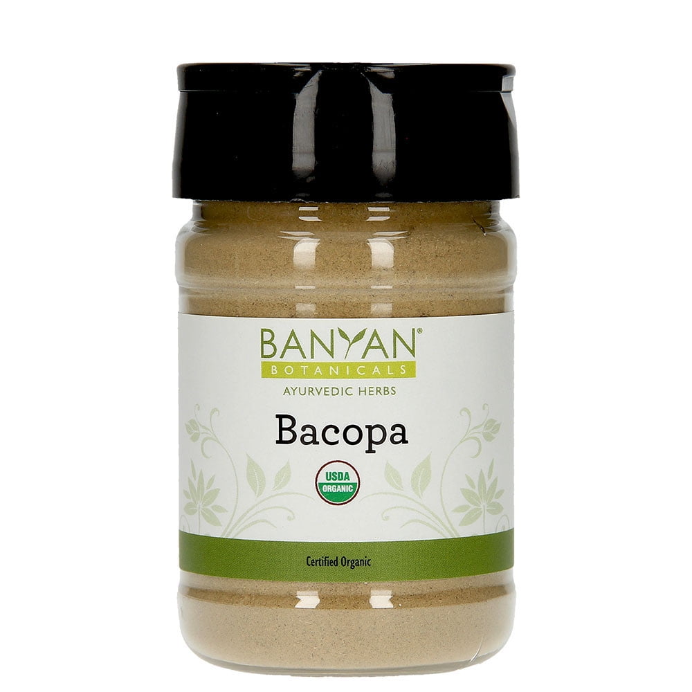 Banyan Botanicals Bacopa Powder, Spice Jar - USDA Organic - Bacopa ...