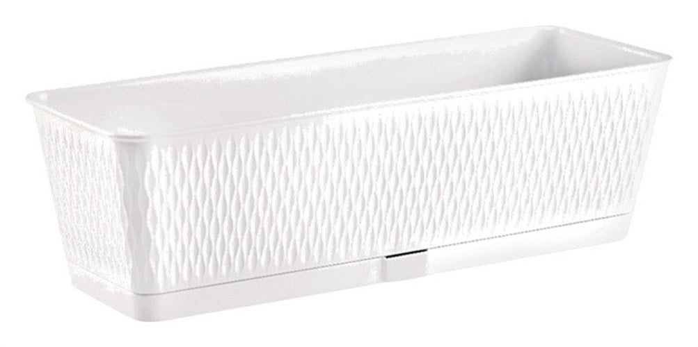 Deroma 6.3 in. H x 7.1 in. W x 19.7 in. D Resin Ariel White Balcony ...