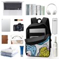 Abstract Colorful Doodle Shapes Backpack, Travel Backpack, Casual ...