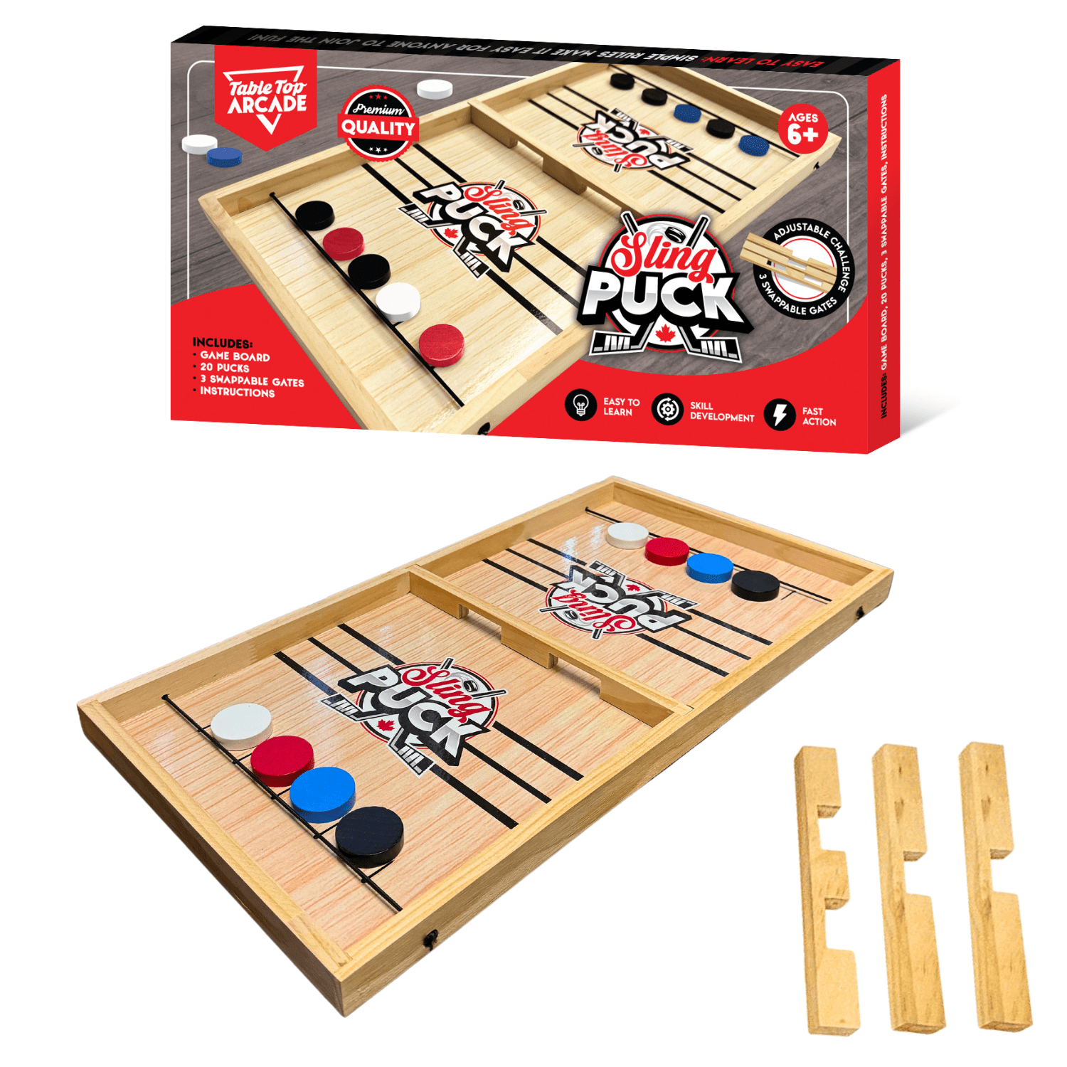 Click here for Tradeopia Fast Sling Puck Game - 58 X 30 Cm  With... prices