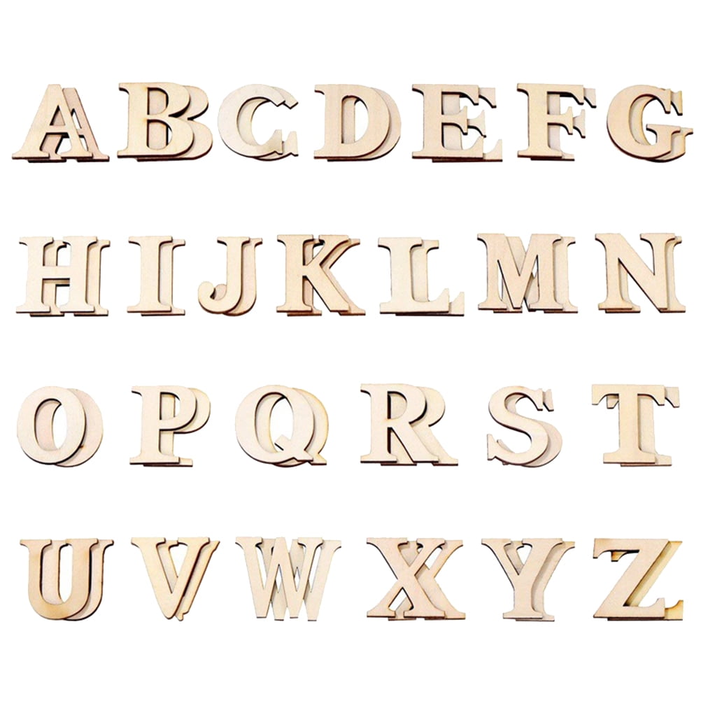 Click here for Shisuyan 52pcs Wooden Alphabet Embellishment Engli... prices