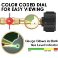 Upgrade QCC1 Propane Refill Elbow Adapter with Propane Tank Gauge 90 ...