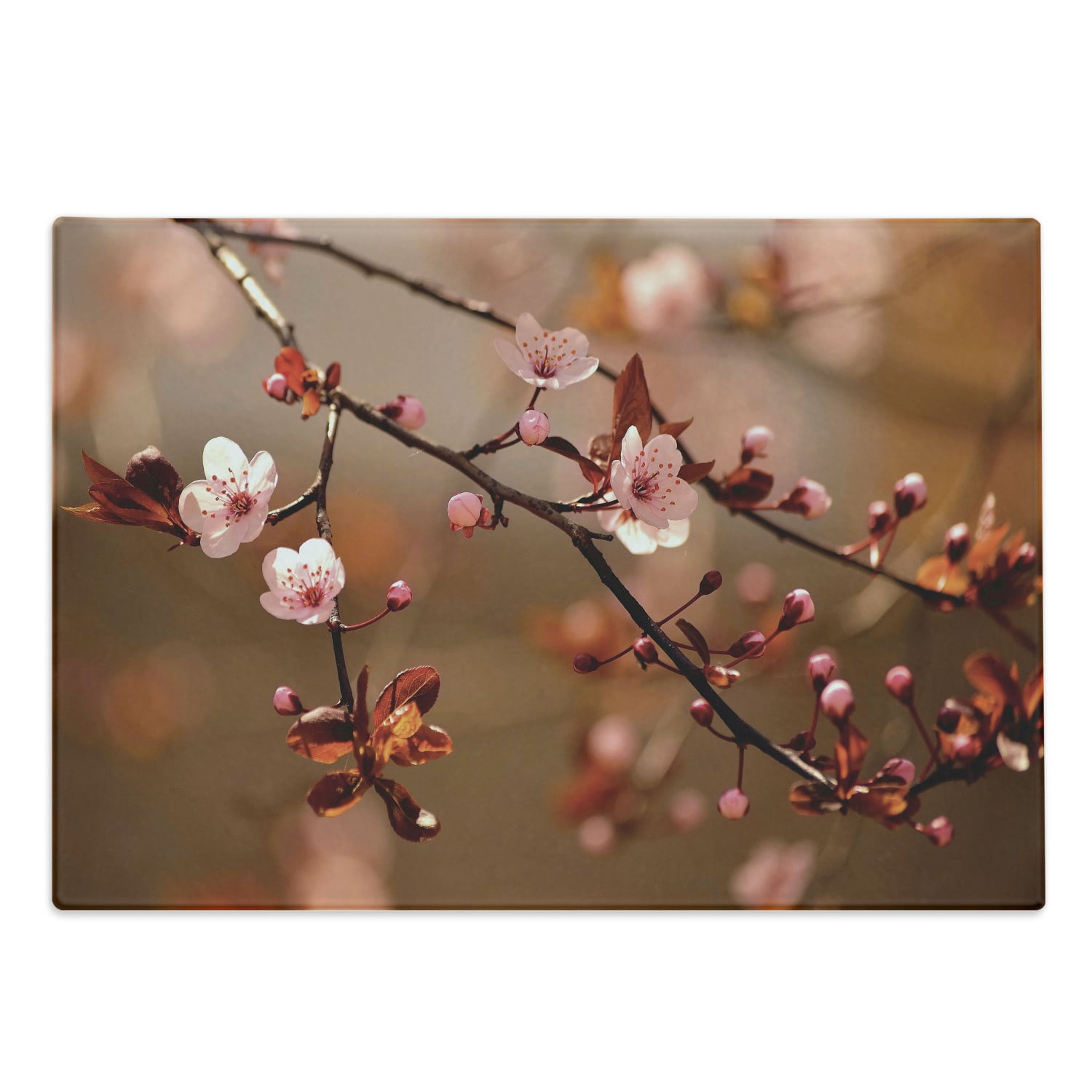 Nature Cutting Board, Cherry Blossom Sakura Tree Branches Flowering ...