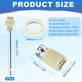 Uxcell G9 Ceramic Base Socket with Plastic Ring, 5Pcs Ceramic Lamp Bulb ...