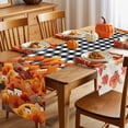 Autumn House Tree Hills Table Runner 13x90in Non-Slip Cotton Linen ...