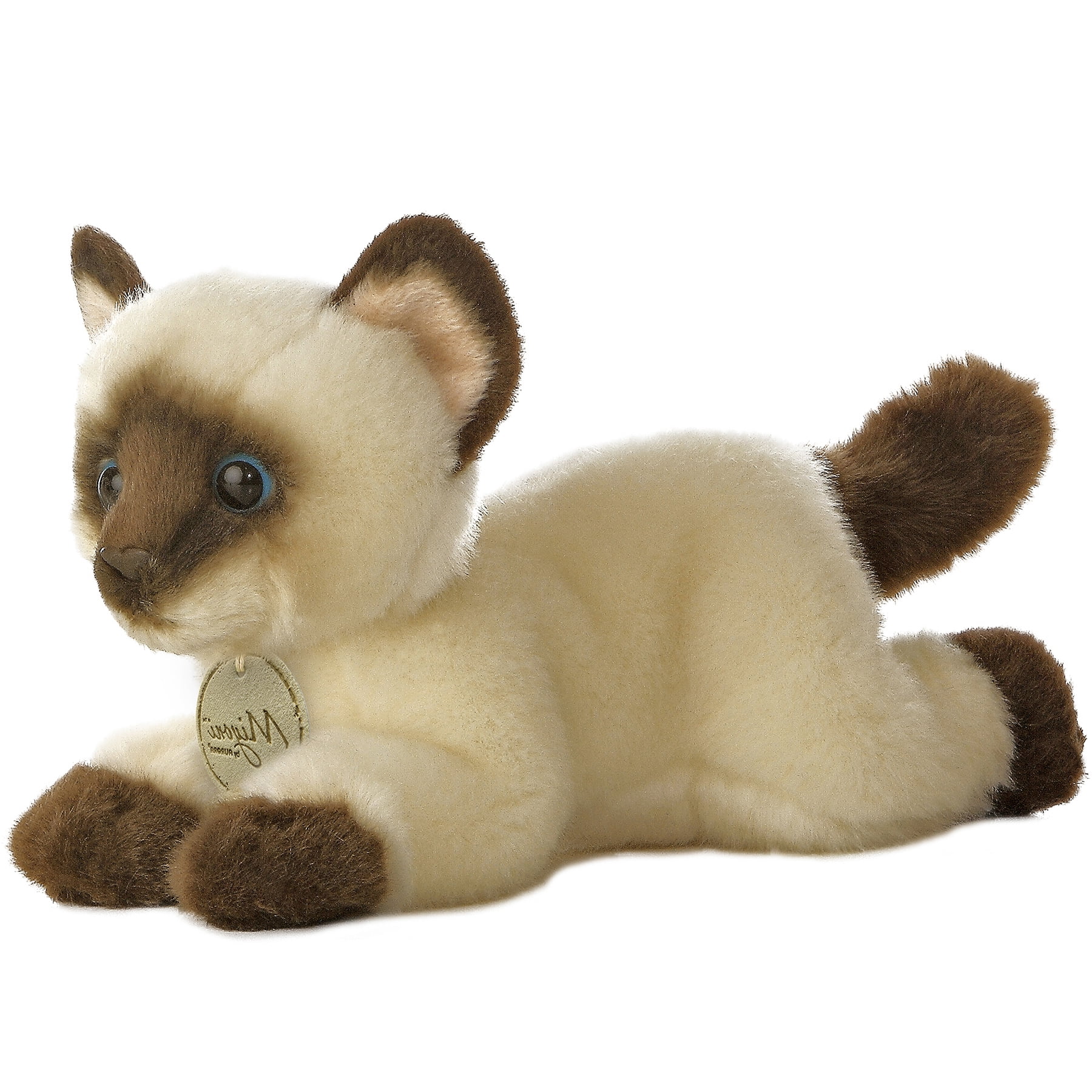 TheMogan 8" Siamese Cat Kitten Pet Soft Plush Stuffed Animal Toy Brown ...