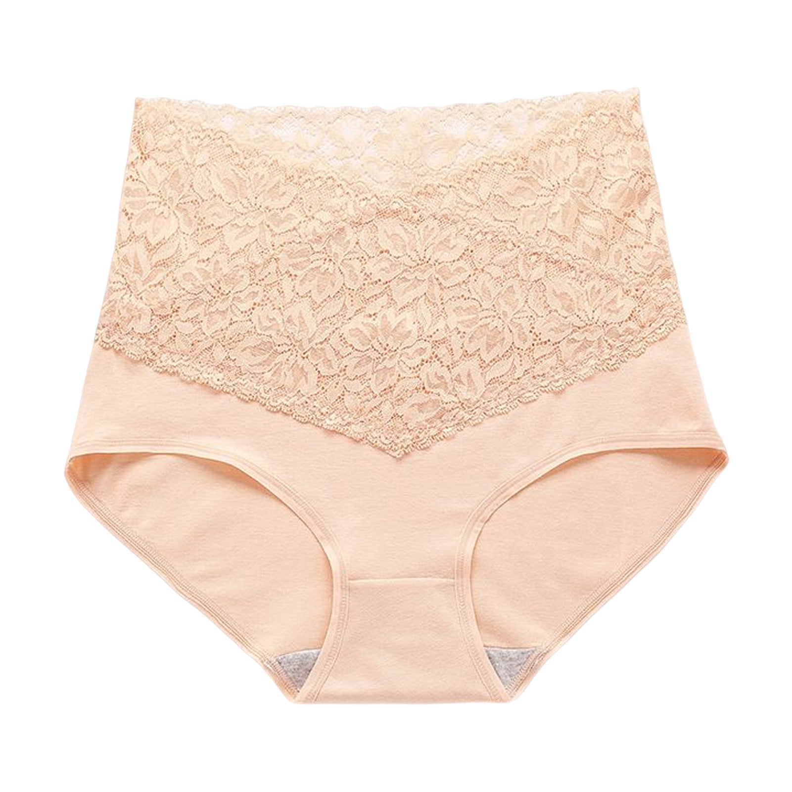 huanledash Women Panties Lace Belly Covered Underwear Hip Lift Flower ...