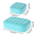 Protable Travel Soap Dish Box Soap Holder Storage Container Shower Soap ...