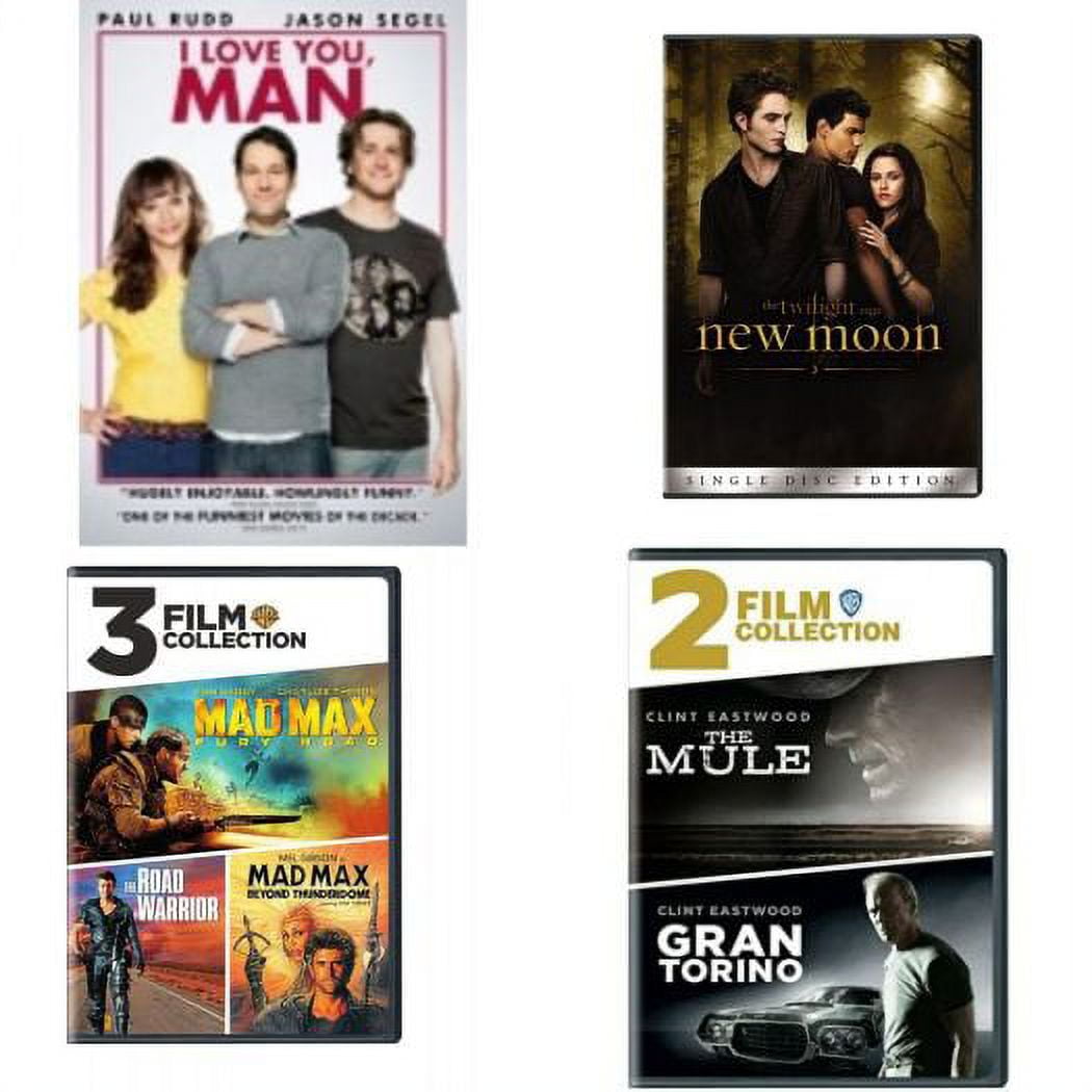 Assorted 4 Pack DVD Bundle: I Love You Man : The Twilight Saga: New ...