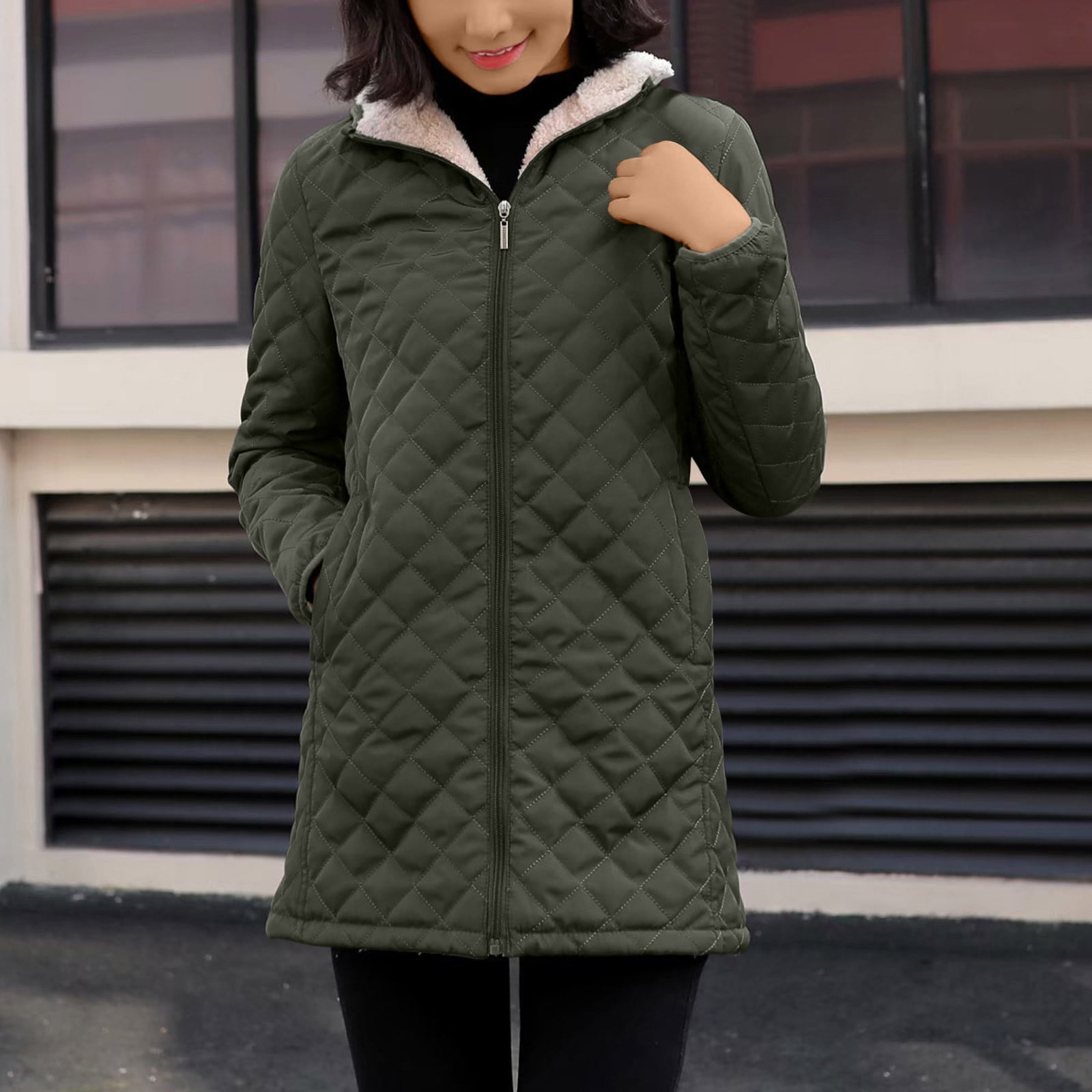 Click here for Aqestyerly Women Coats Clearance Womens Plus Fleec... prices
