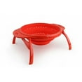 Dexas Collapsible Silicone 10 In. POP Colander, Red - Walmart.com