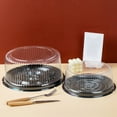 Masteelf 10pcs Clear Cake Carrier Round Cake Box Baking Packing Box ...