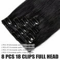 Benehair Clip In Real Human Hair Extensions Full Head 100 Remy Hair