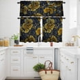 3 Piece Kitchen Curtains and Valances Set Forest Floor Cafe Curtains 36 ...