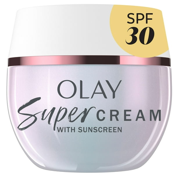 Olay Super Cream with Sunscreen SPF 30, Ultra Lightweight Face ...