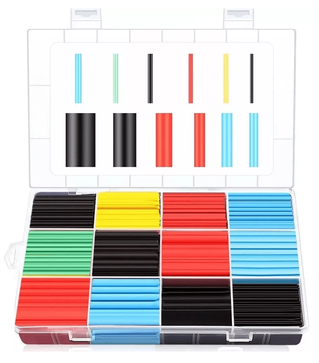 Set de 800 Pcs 12 Tamaños de Tubo Termoretractil Termofil Con Caja ...
