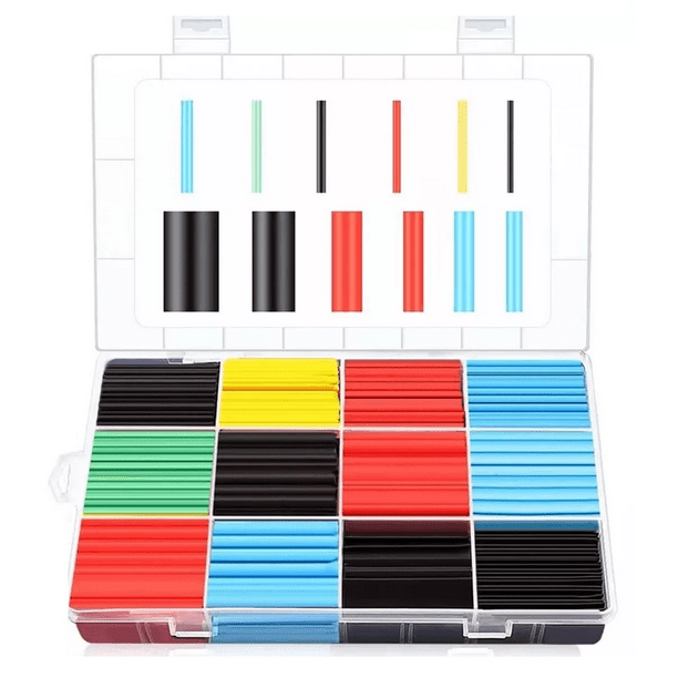 Set de 800 Pcs 12 Tamaños de Tubo Termoretractil Termofil Con Caja ...