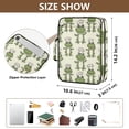 ALAZA Cute Frog Pattern Expanding Accordion File Folder 3 Ring Zipper ...