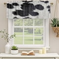 Cowhide Texture 2 Panels Kitchen Valance, Country Farm Cow Animal ...