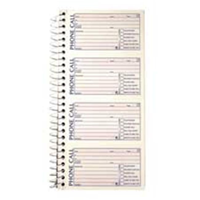 Phone Message Book- 11in.x5-.25in.- 600 St-Bk - Walmart.com