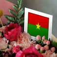 3drose, Photo of Burkina Faso Flag Button, 12 Greeting Cards with ...