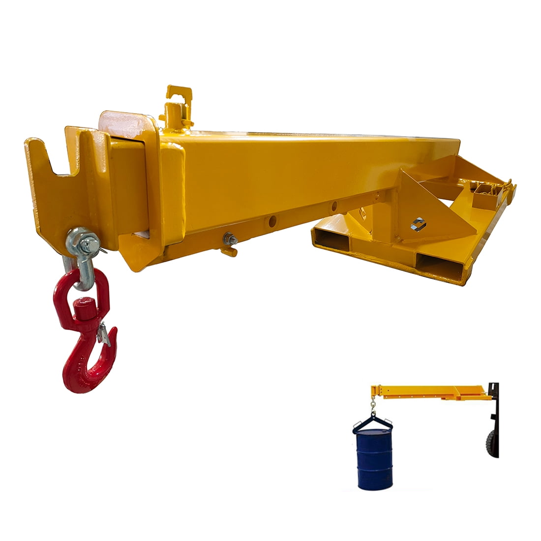 INTBUYING Forklift Crane Lifting Hoist Truss Jib Boom Hook 2T Capacity ...