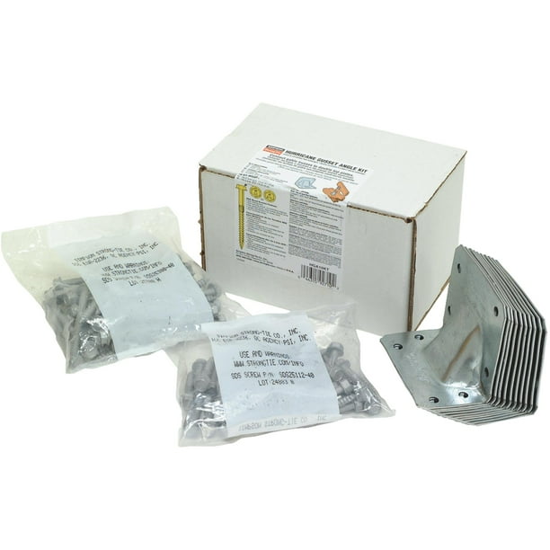 Simpson Strong-Tie Gusset Angle Hurricane Tie Kit for Wood (10-Piece ...
