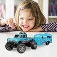 IMossad Mini Truck RC 1:64 Scale Alloy Semi Truck with Trailer – 2.4GHz ...