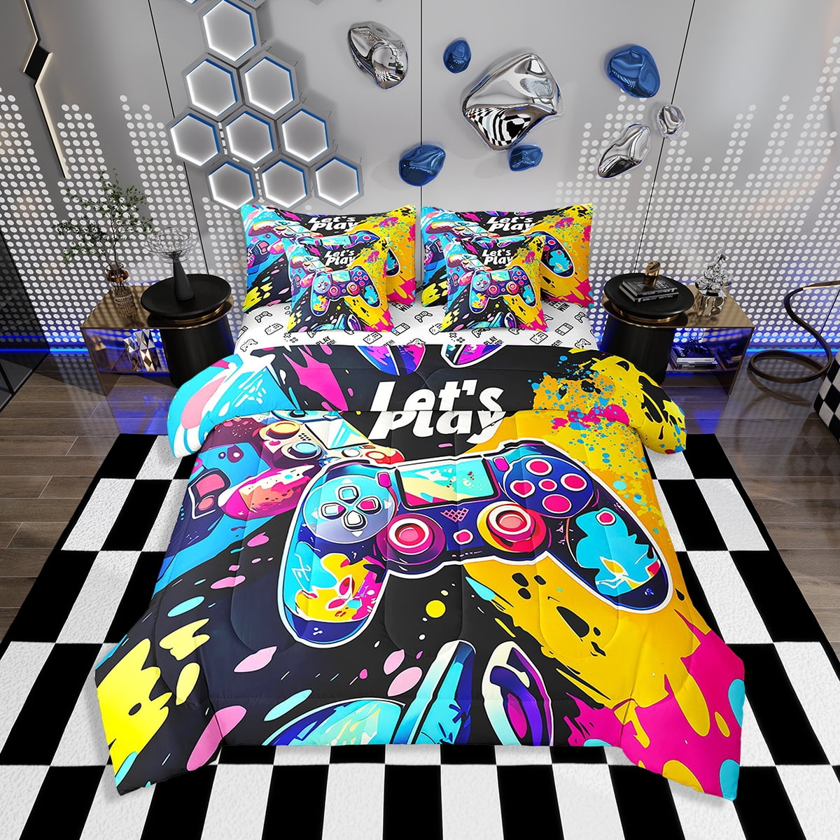 Click here for Erosebridal Gamer Comforter Set With Sheets Twin S... prices