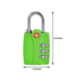 TraverGo 3 Digit Combination Lock, Green TR1120GN - Walmart.com