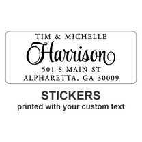 Personalized Return Address Labels - Address Labels on Sheets, return ...
