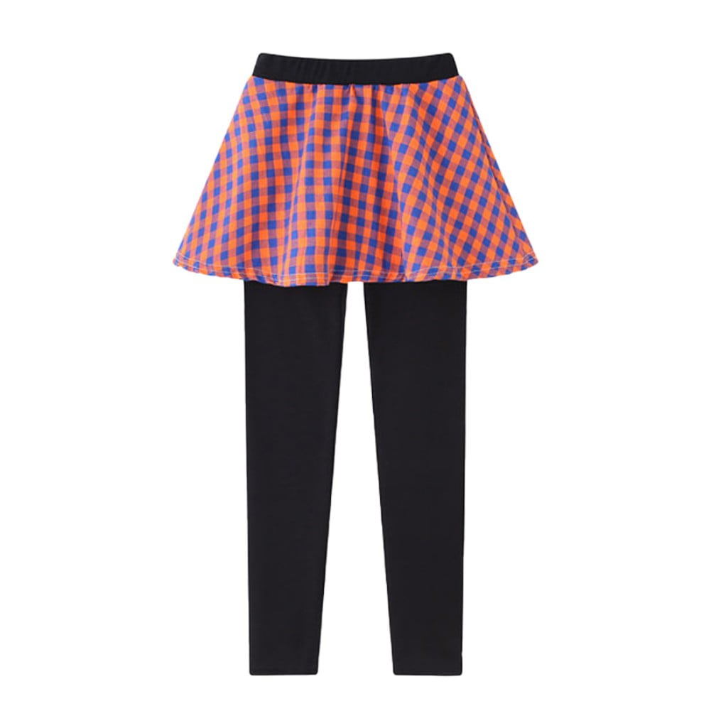 BULLPIANO Little Girls Leggings Pants with Tutu Skirts Kids Culottes ...