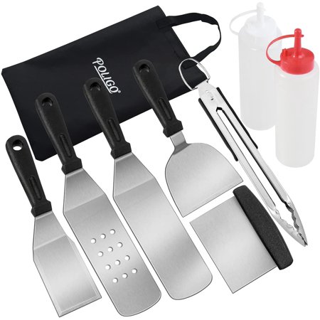 POLIGO 9PCS Exclusive Griddle Accessories Set with Carrying Bag ...